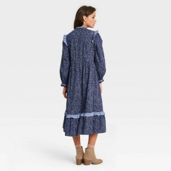 Universal Thread | Dresses | Universal Thread Long Sleeve Boho Ruffle ...